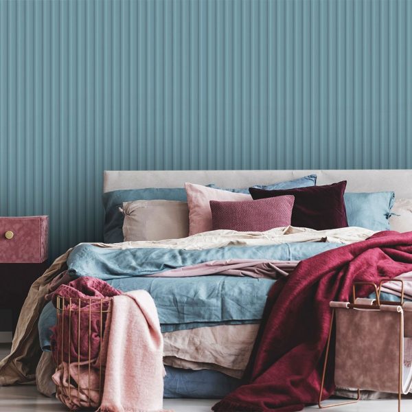 Decorwall Vari-Wave Blue Slat Wall Panel - The Wall Panel Company